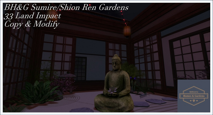 Second Life Marketplace - BH&G Sumire/Shion Ren Gardens Linden Home Add On